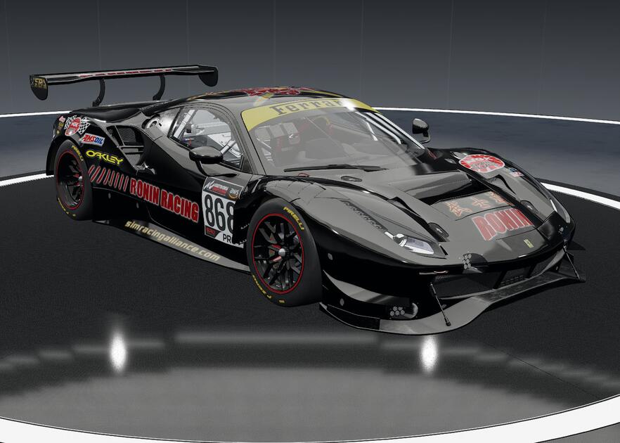 #868 Ronin Racing Retro - Ryan Passage - 488Evo | Awesome Simracing